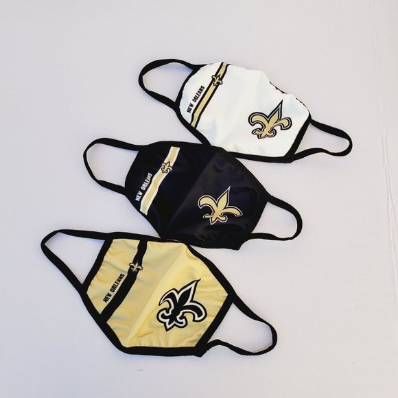 Accessories | New Orleans Saints 3 Pack Football Team Adults Logo Face ...